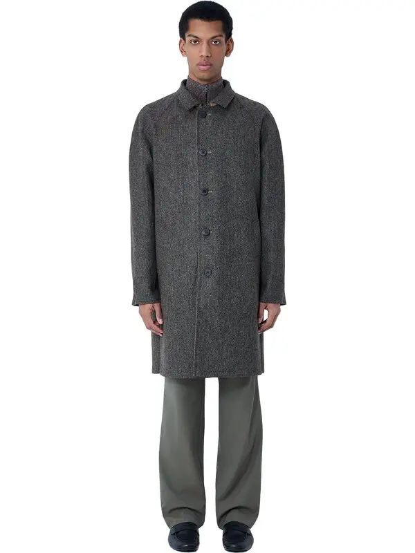 Prada Reversible Buttoned Overcoat - Cream