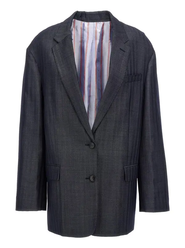 Etro Pegaso Single-breasted Blazer - Blue