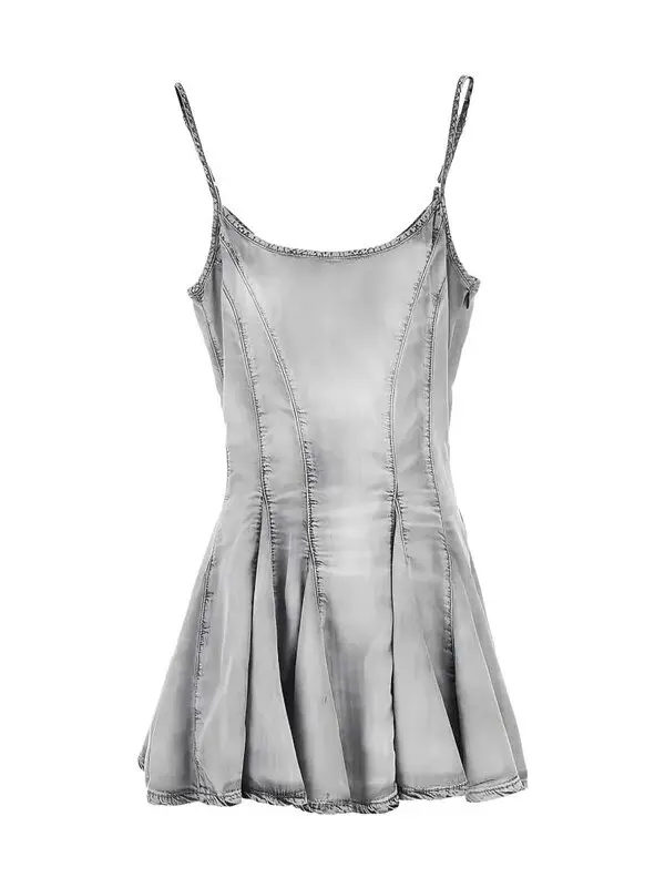 DIESEL® Short Pleated Dress - Gray