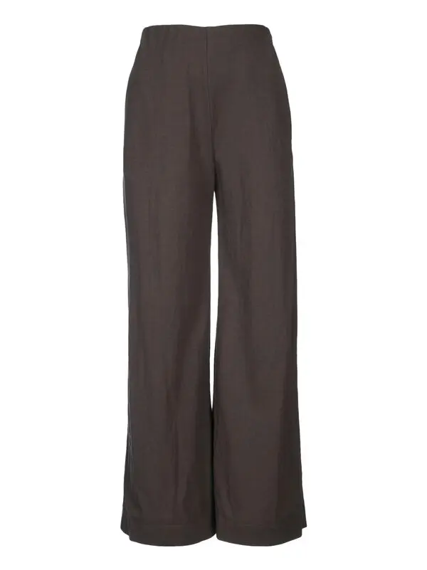 Harris Wharf London Rayon Flared Trousers - Multicolor