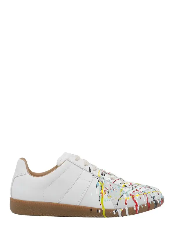 MAISON MARGIELA Replica Sneakers With Graphic Print - White