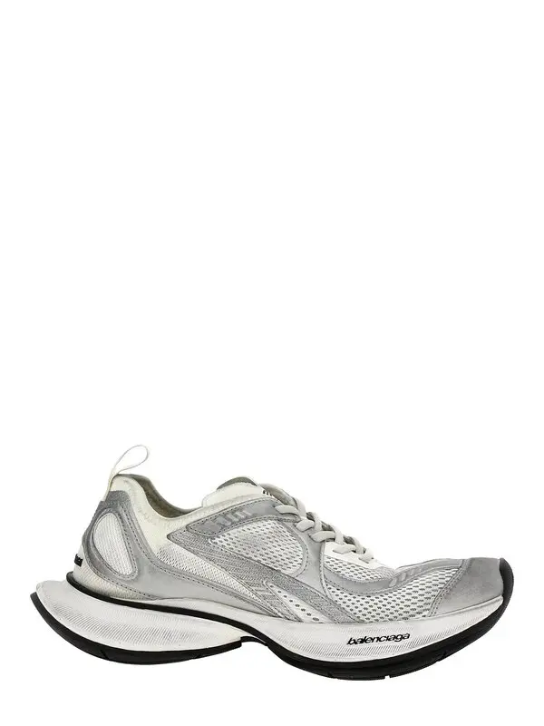 Balenciaga Circuit Mesh And Polyurethane Sneakers - Gray