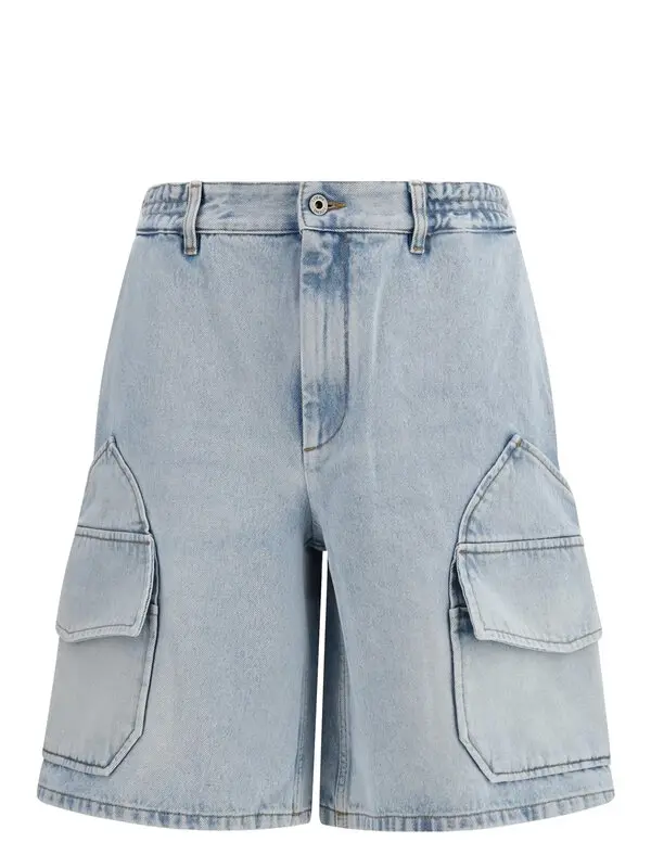 Loewe Cargo Denim Shorts - Blue