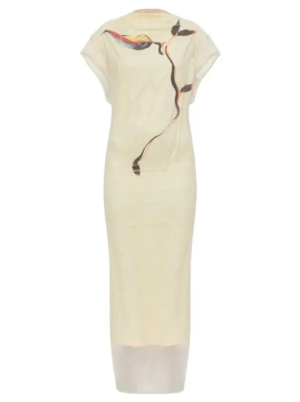 Sportmax Viale Printed Long Dress - Multicolor