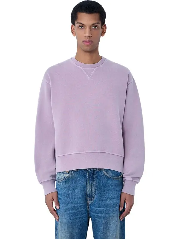 Our Legacy Ribbed Cotton Crewneck Sweatshirt - Pink