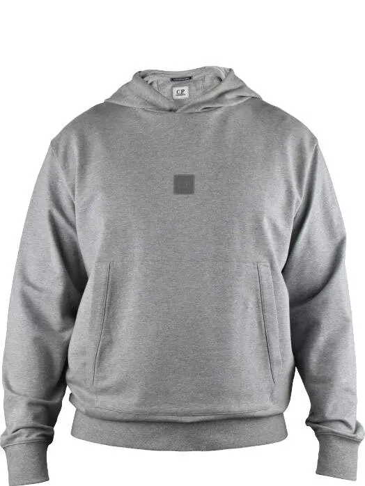 C.P. COMPANY Cotton Hoodie With Logo Detail - Gray