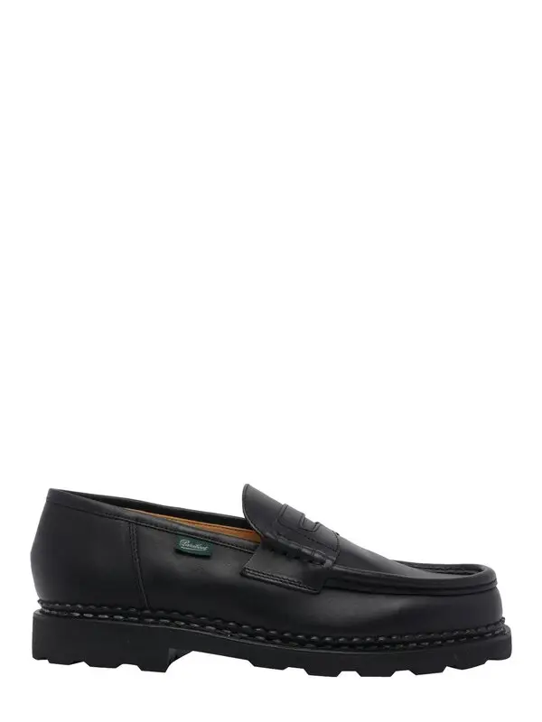 Paraboot Reims Loafers In Calf Leather - Black