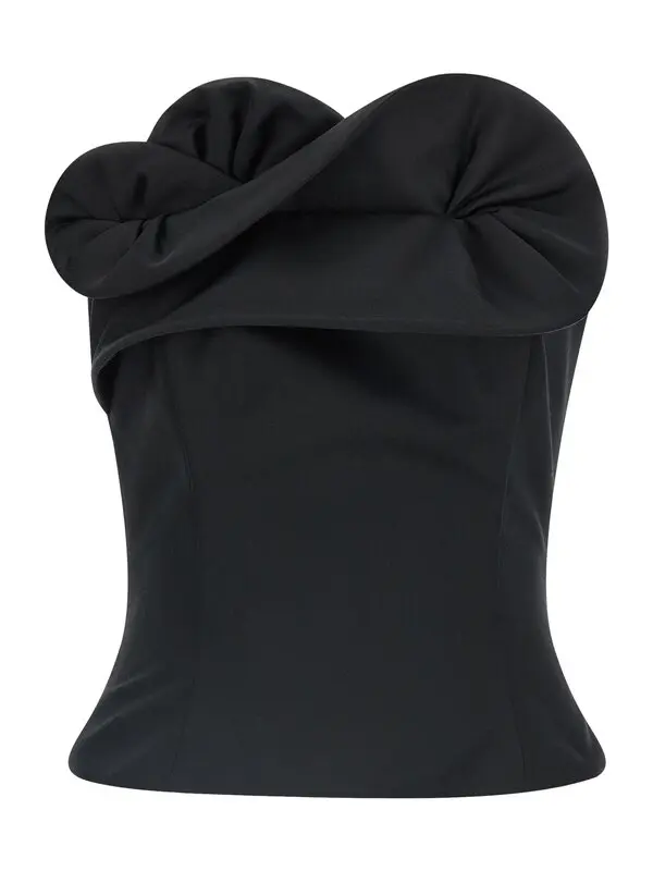 Magda Butrym 01 Corset Top - Black