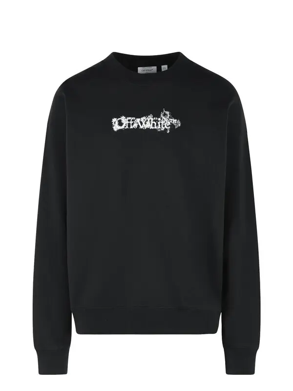 Off-White Heraldic Cotton" Sweatshirt - Black