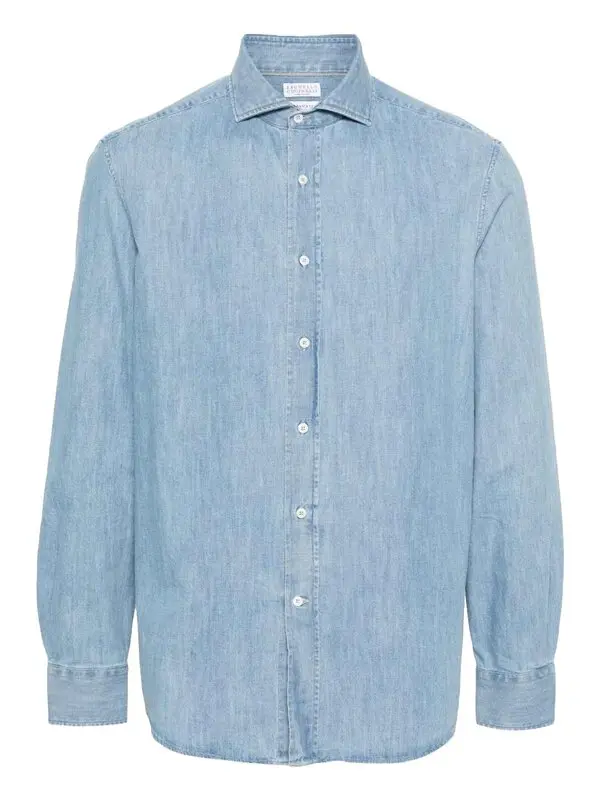 Brunello Cucinelli Denim Shirt - Blue