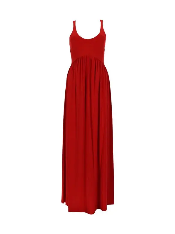 Sportmax Crepe Jersey Long Dress - Red