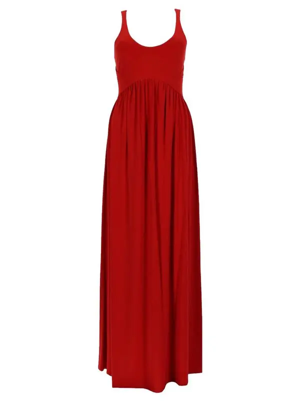 Sportmax Crepe Jersey Long Dress - Red