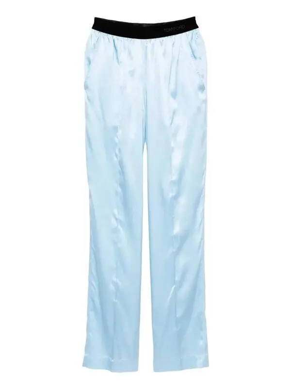 TOM FORD Satin Trousers - Blue