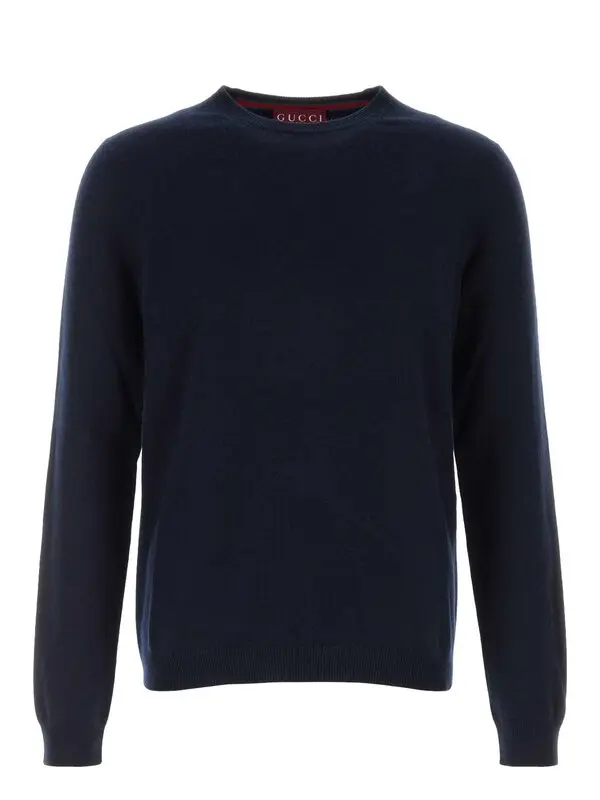 Gucci Midnight Cashmere Pullover Sweater - Blue