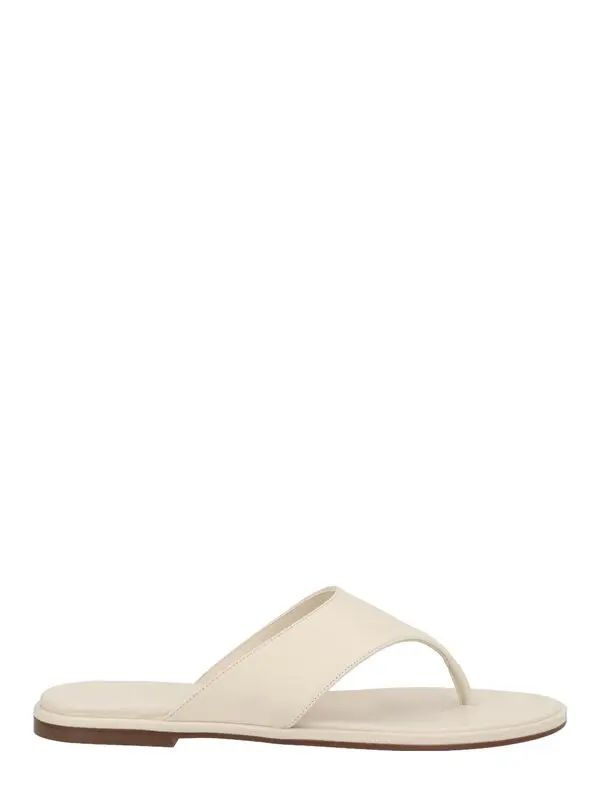 AeydĒ Leather Thong Sandals - Cream