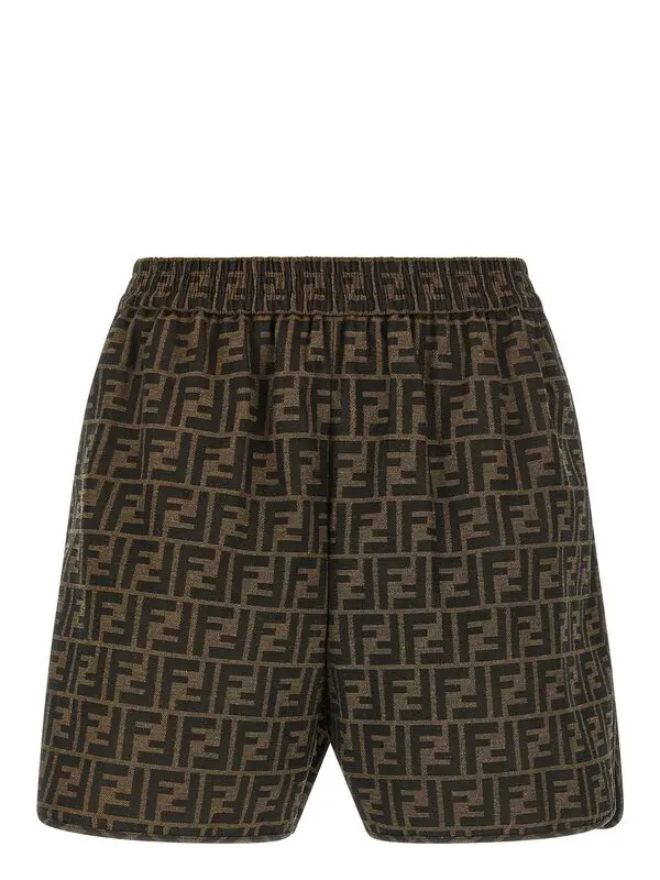 Fendi Ff Jacquard Shorts - Multicolor