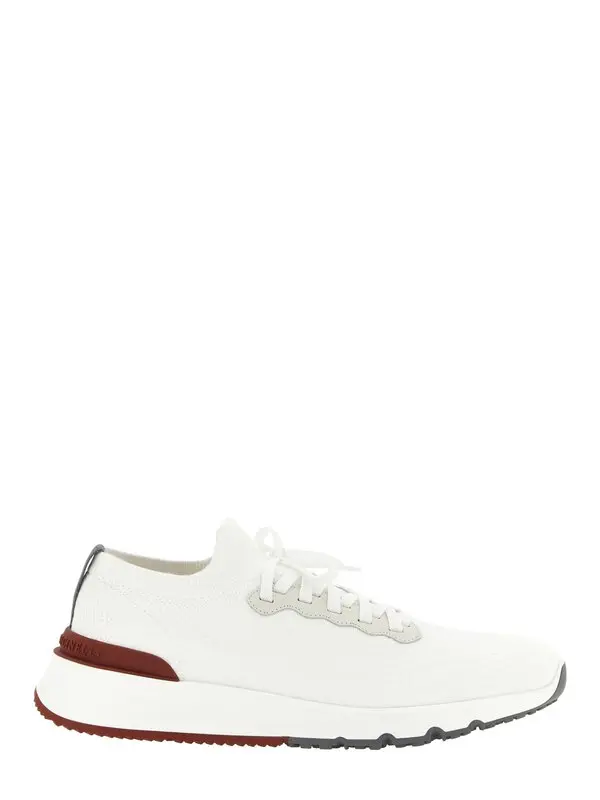 Brunello Cucinelli Running Sock Sneakers - White