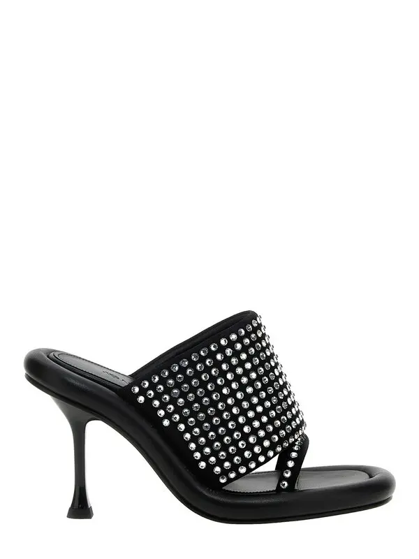 JW Anderson Bumber Crystal" Mules - Black