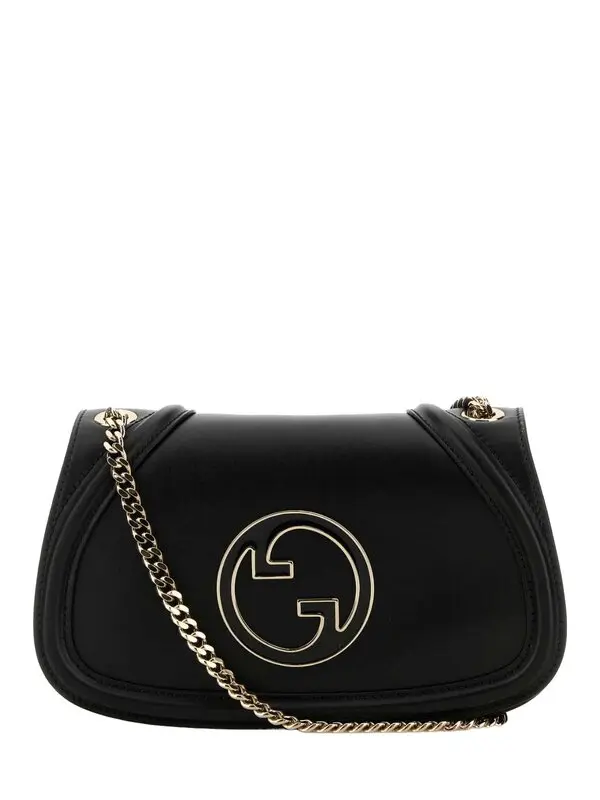 Gucci Black Leather Blondie Shoulder Bag - Multicolor