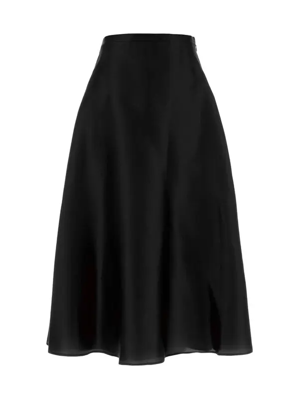 Alberta Ferretti Silk Skirt - Black