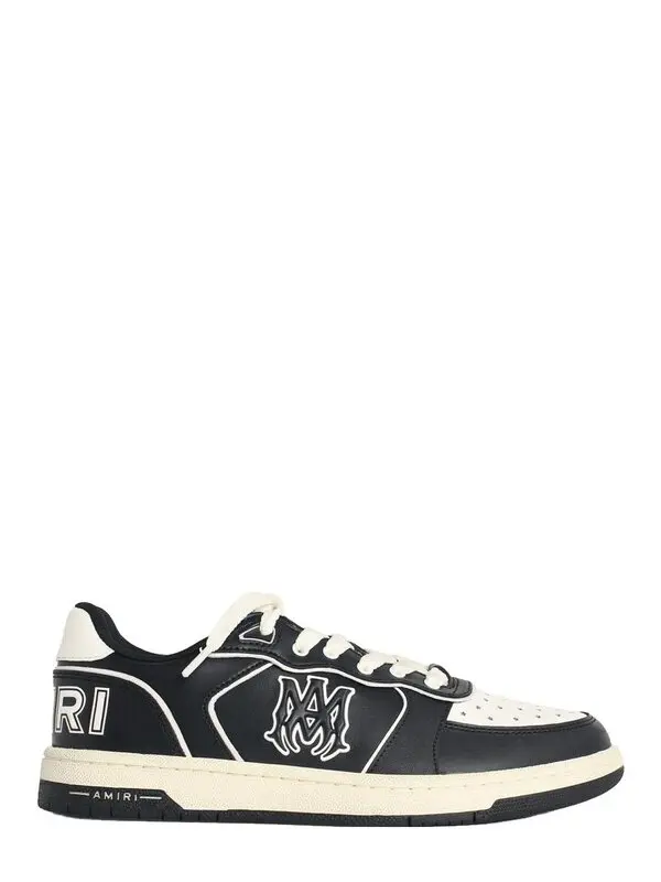 Amiri Newport Leather Blend Sneakers - Black