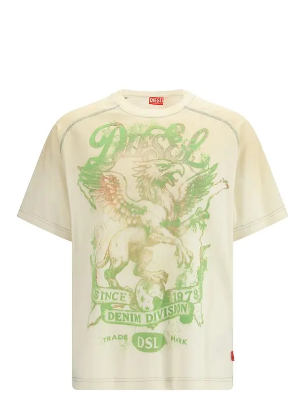 DIESEL® T-griffo T-shirt In Organic Cotton Jersey - Multicolor