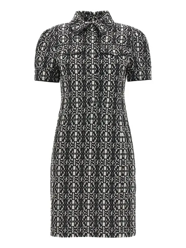 Max Mara Cesy Jacquard Logo Dress - Multicolor
