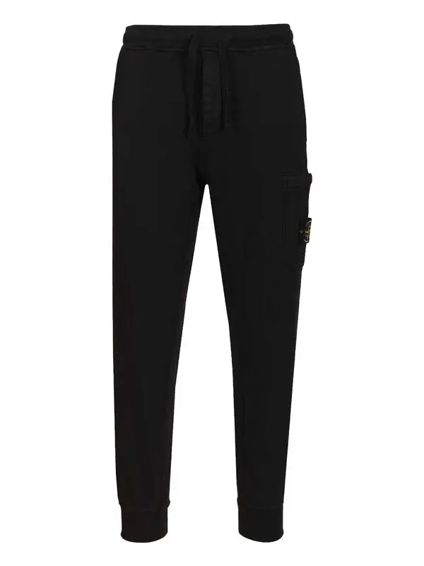 Stone Island Fleece Jogger Pants - Black