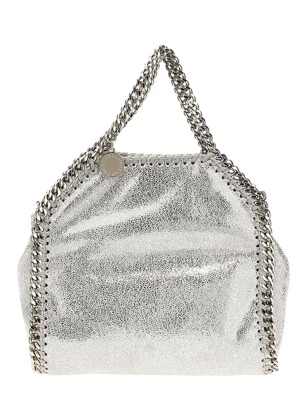 Stella McCartney Micro Falabella Shopping Bag - Silver