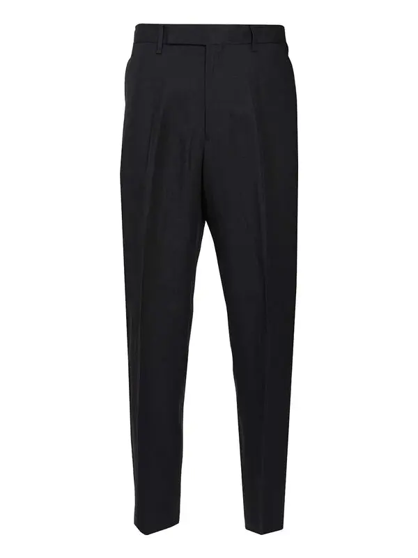 Paul Smith Linen Pleated Trousers - Blue