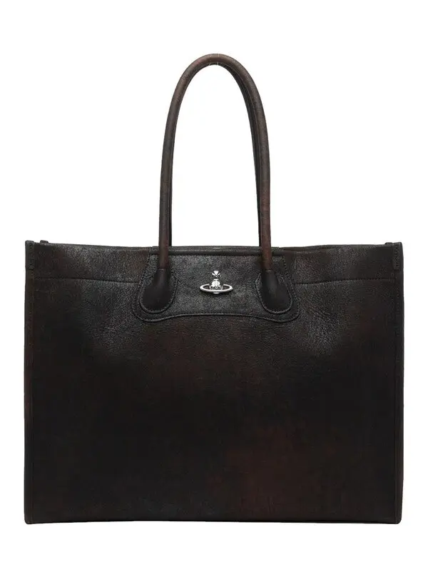VIVIENNE WESTWOOD Troy Tote Bag - Brown