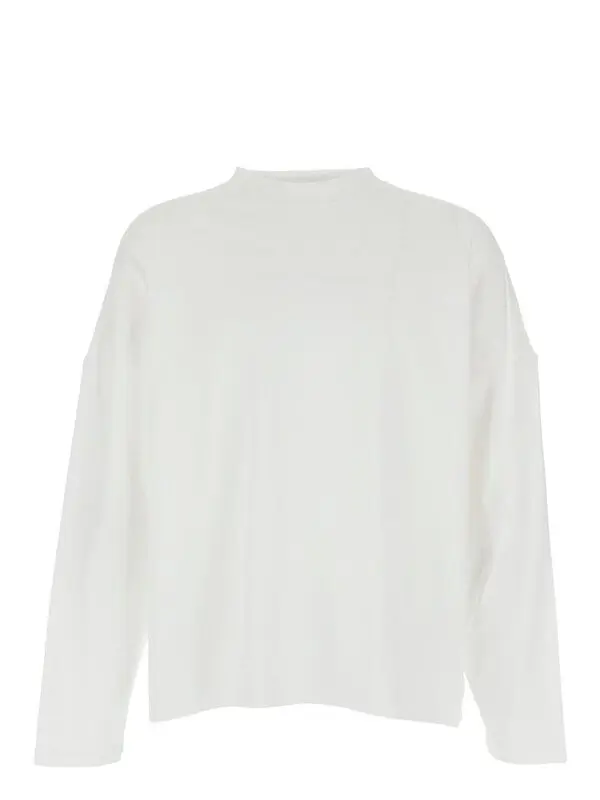 Jacquemus Le T-shirt Atelier' White Crewneck Long-sleeve T-shirt In Cotton - Multicolor