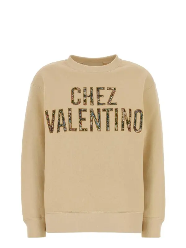 Valentino Garavani Crewneck Sweatshirt - Brown