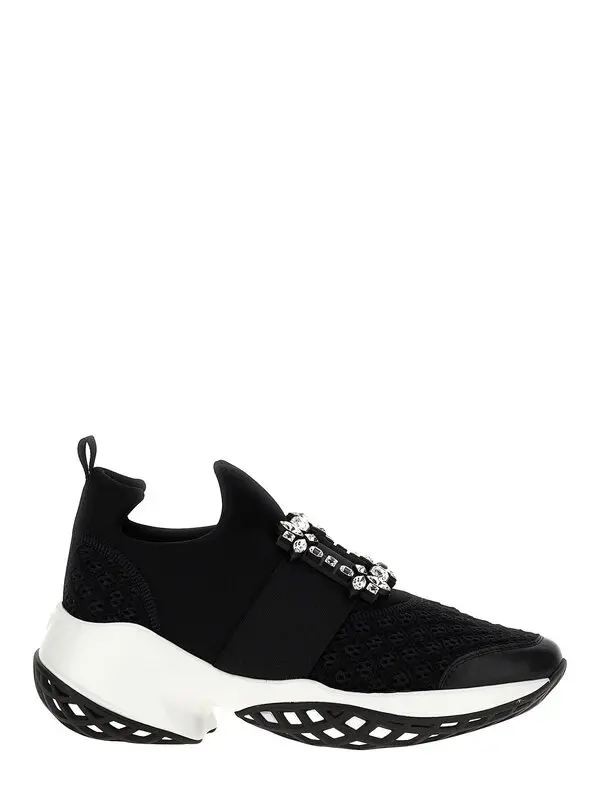 ROGER VIVIER Viv Run Sneakers - Black