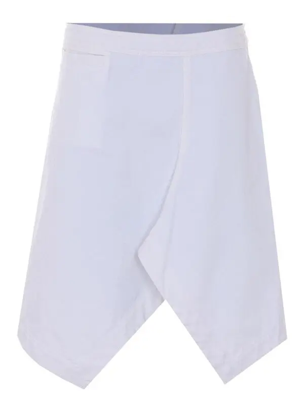 LEMAIRE Asymmetrical Denim Skirt - White