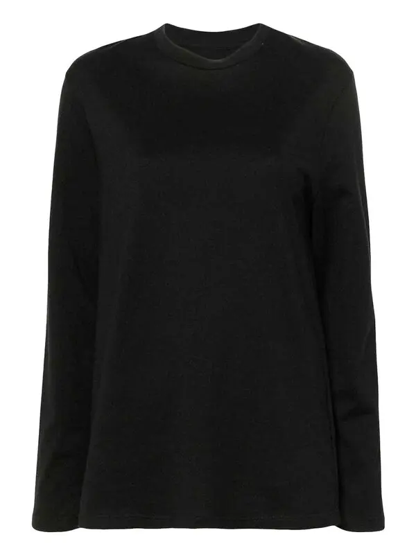 JIL SANDER Long Sleeve Crewneck T-shirt - Black