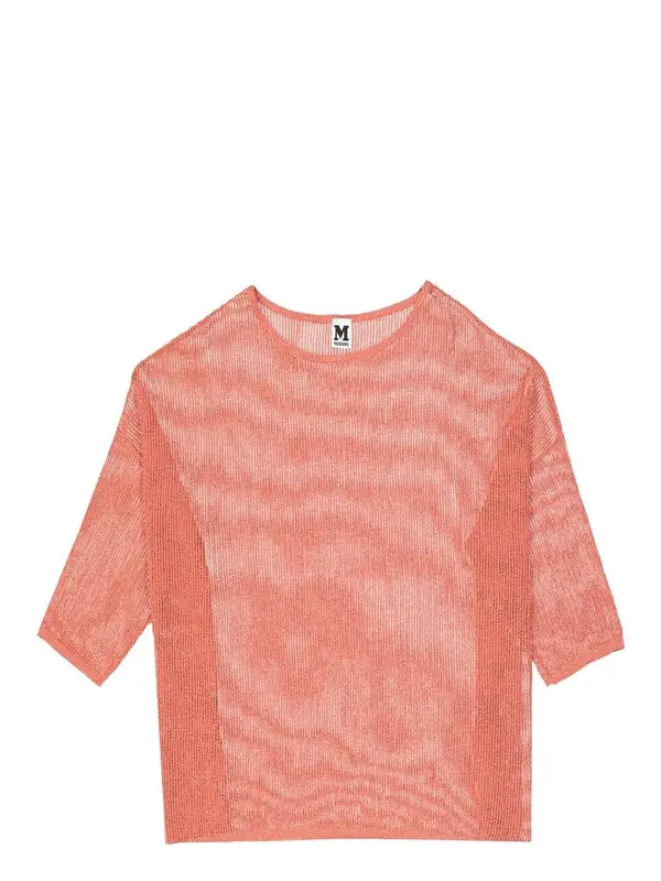 Missoni Semi-transparent Sweater With Three-quarter Sleeves - Pink