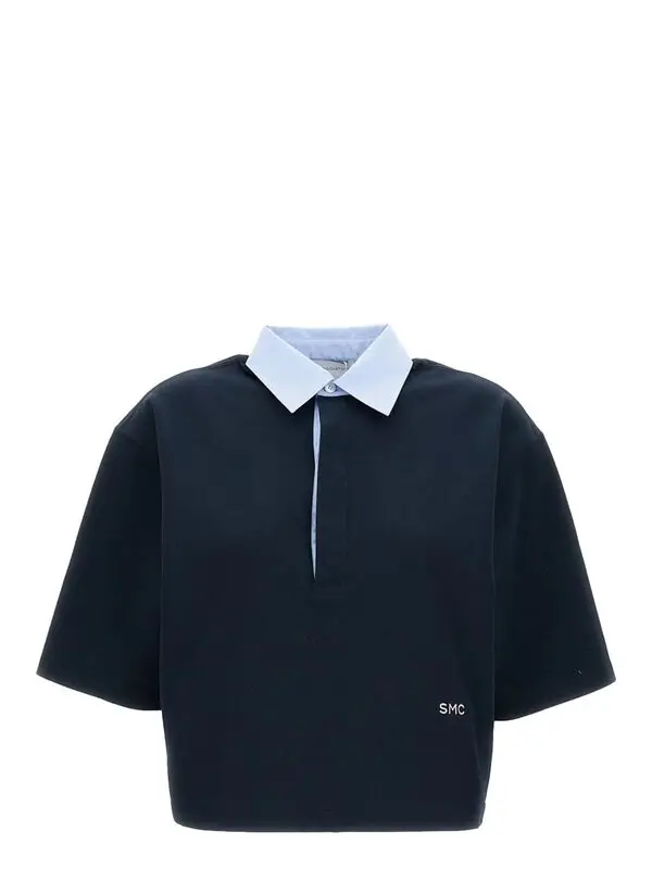 Stella McCartney Cotton Pique Cropped Polo T-shirt - Multicolor