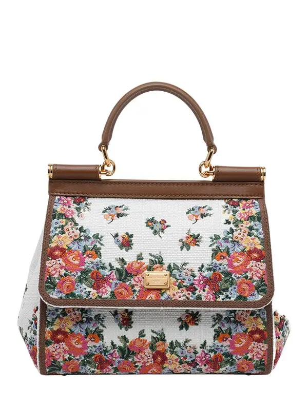 Dolce & Gabbana Medium Sicily Embroidered Handbag - Multicolor