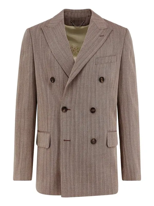 GOLDEN GOOSE Dave Double-breasted Blazer - Multicolor