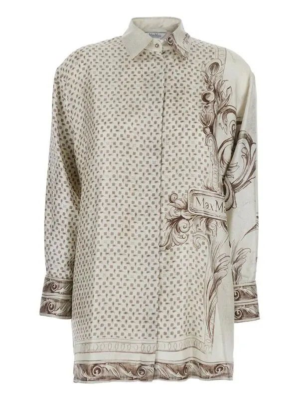 Max Mara Gardo Printed Silk Shirt - Multicolor