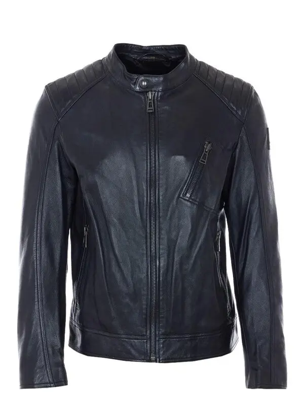 Belstaff Racer Leather Jacket - Black