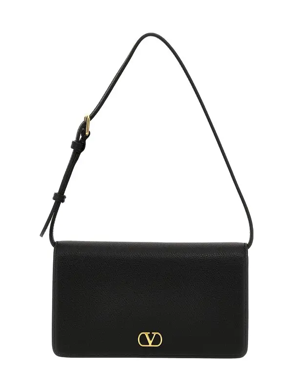 Valentino Garavani Vlogo Signature Shoulder Bag - Black