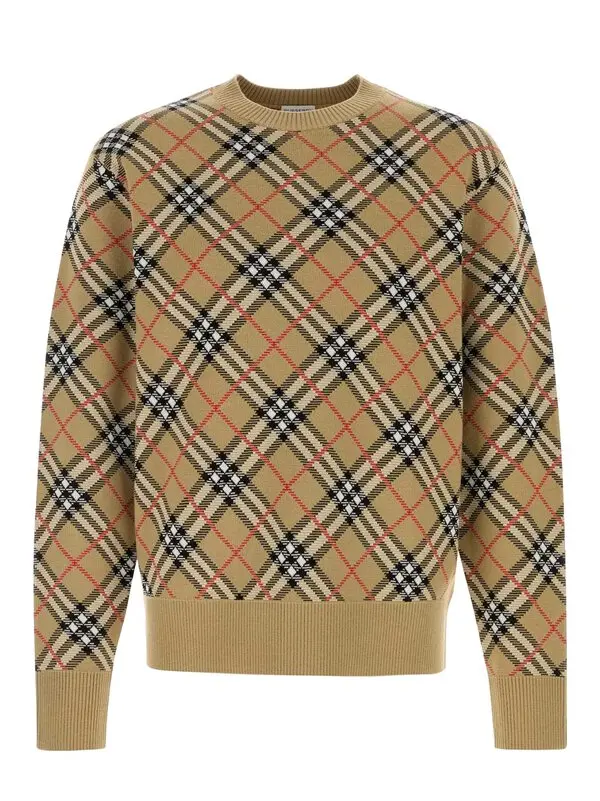 Burberry Checked Sweater - Multicolor