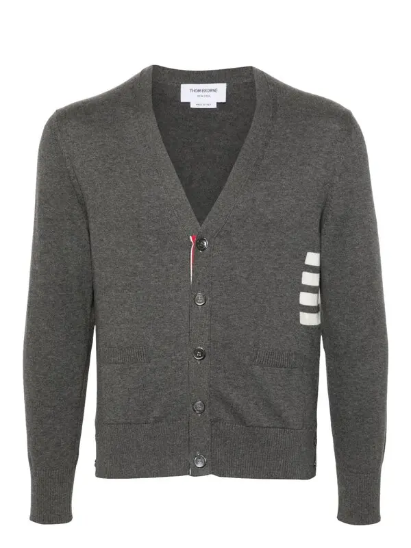 Thom Browne 4-bar Cotton Cardigan - Multicolor