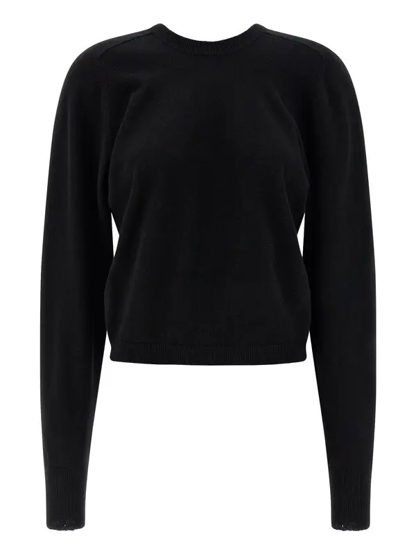 MAISON MARGIELA Four Stitches Crew Neck Sweater - Black