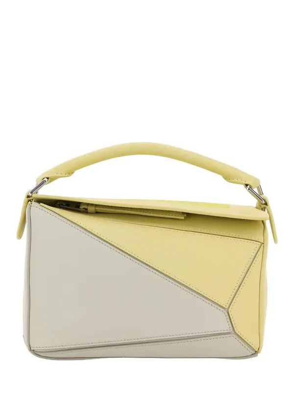 Loewe Leather Josef And Anni Albers Small Puzzle Handbag - Multicolor