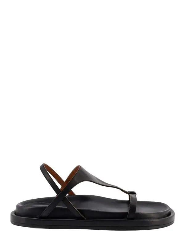 ATP ATELIER Ultimo Leather Sandals - Black