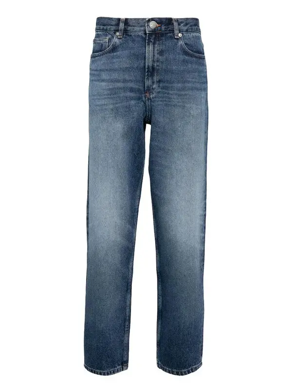 A.p.c. Indigo Cotton Washed Denim Straight Leg Jeans - Blue