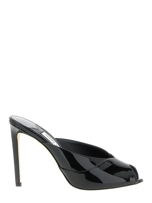 JIMMY CHOO Brigitte Mule With High Heel - Black